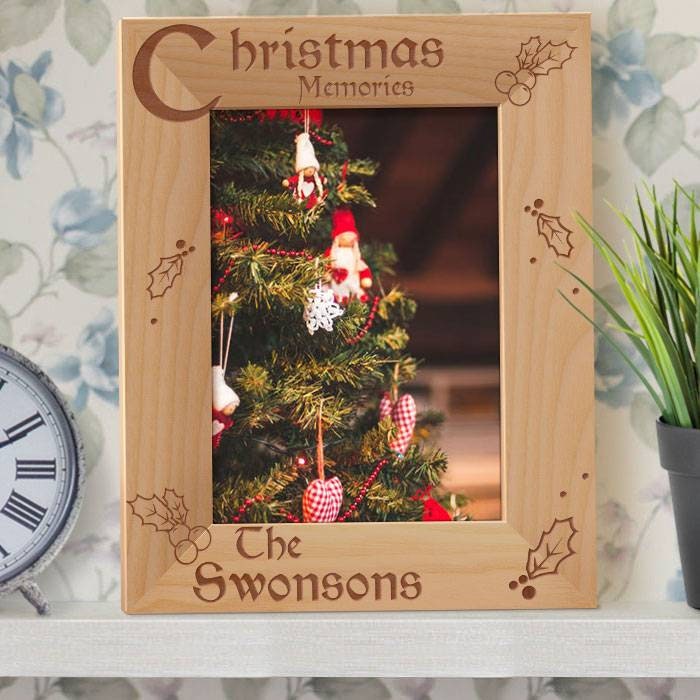 Personalized Christmas Photo Frame, Custom Photo Frame, Memories Photo ...