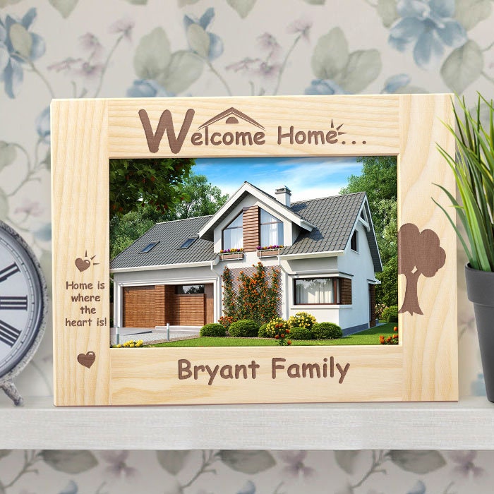 Personalized Family Photo Frame Home Picture Frame Home is | Etsy