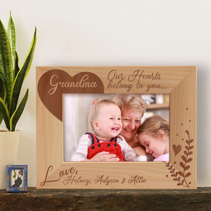 Grandma Picture Frame, Grandma Rememberance, Grandchildren Gift for ...