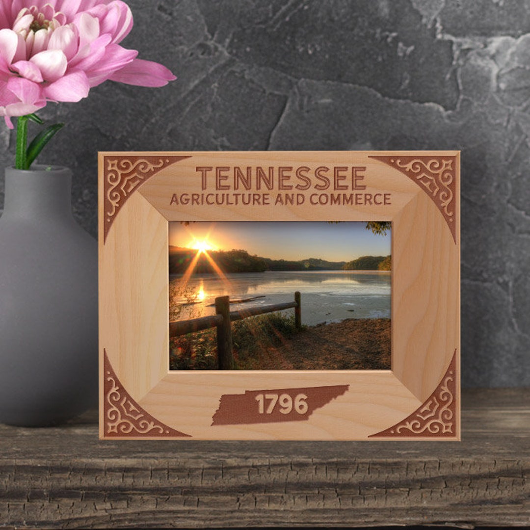 Custom Frame Tennessee State, Personalized Photo Frame, Engraved Photo ...
