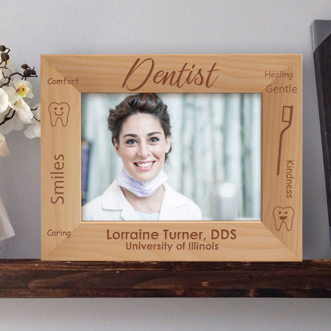 Dentist Photo Frame Personalized Picture Frame for Dentists | Etsy