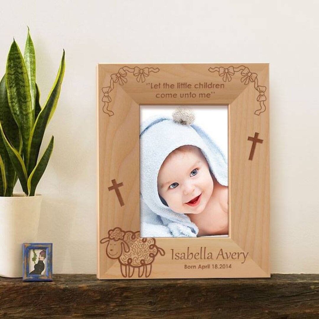 Personalized Children Picture Frame, Custom Baby Picture Frame, Newborn ...