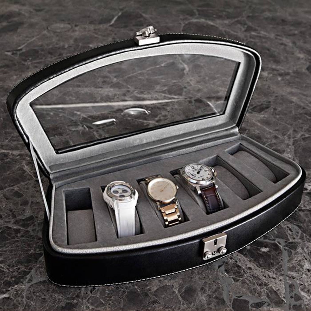 Personalized Watch Box, Custom Watch Storage Case, Engraved Watch Box ...