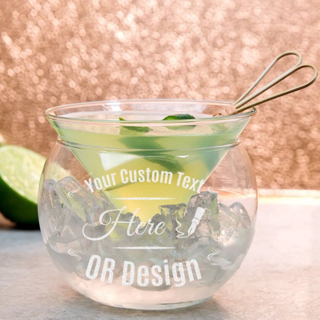 Personalized Cocktail Glass, Customized Cocktail/martini Chiller for ...