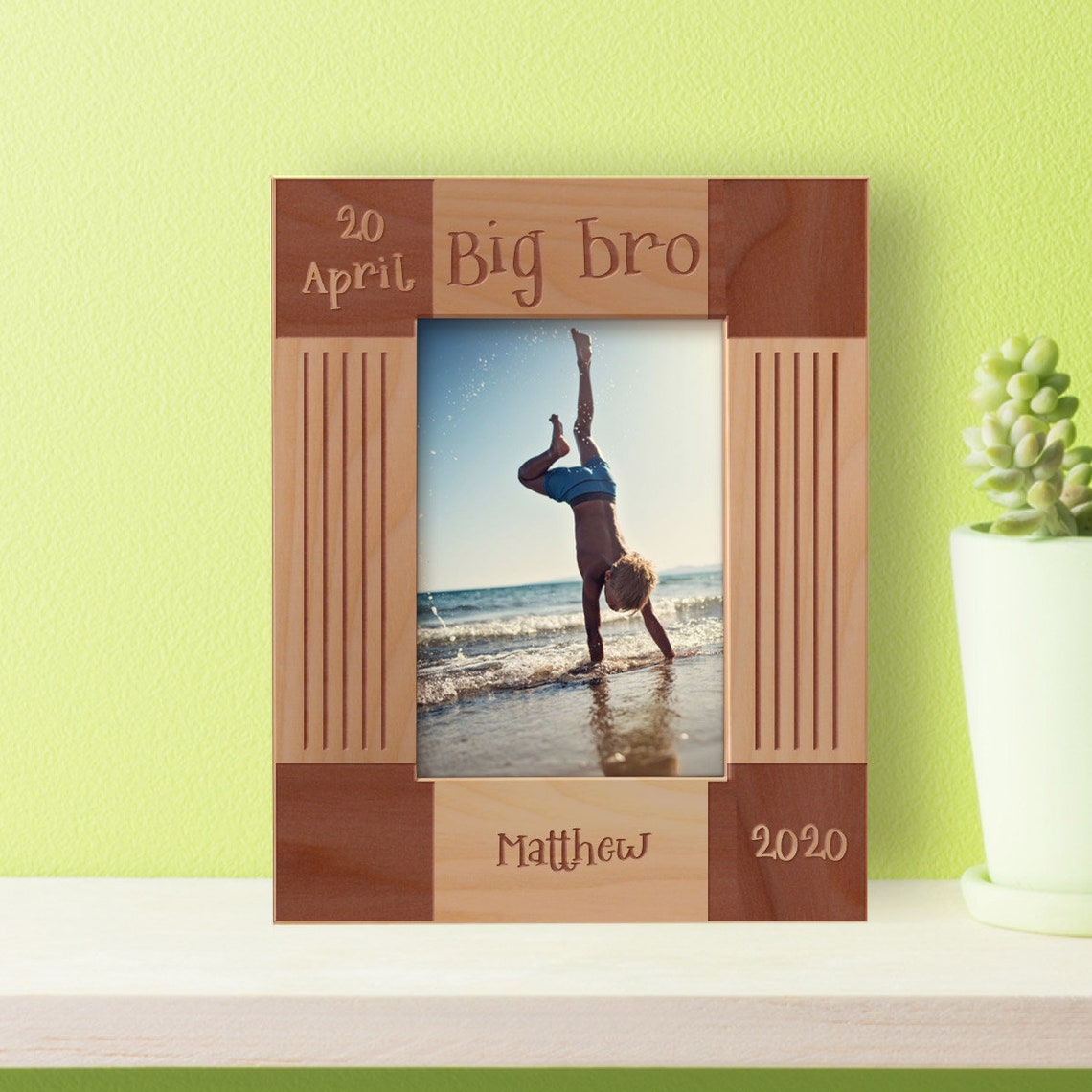 Personalized Big Brother Photo Frame, Custom Big Bro Picture Frame ...