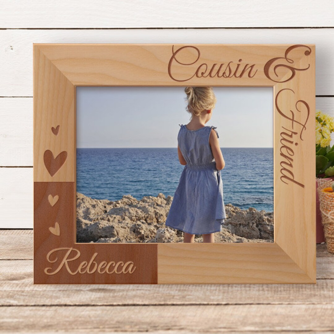 Cousin & Friend Personalized Wooden Frame - Etsy