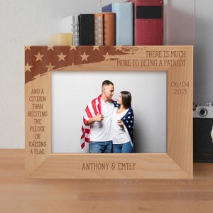 Custom United States Picture Frame – Personalized Wooden Photo Frame ...