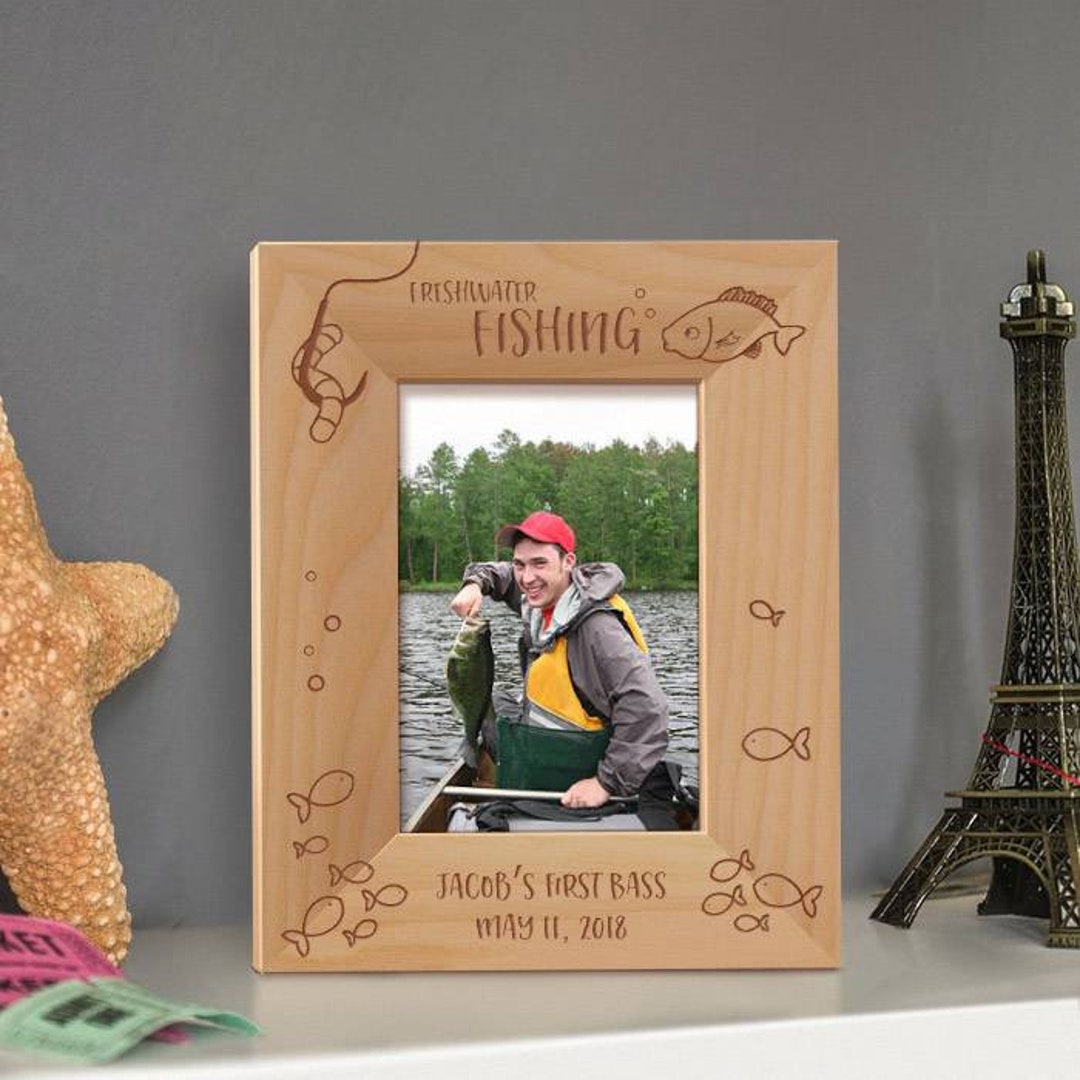 Freshwater Fishing, Fishing Picture Frames, Personalized Picture Frames ...