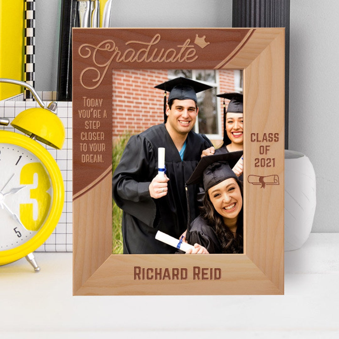 Custom Graduation Picture Frame, Personalized Photo Frame, Engraved ...