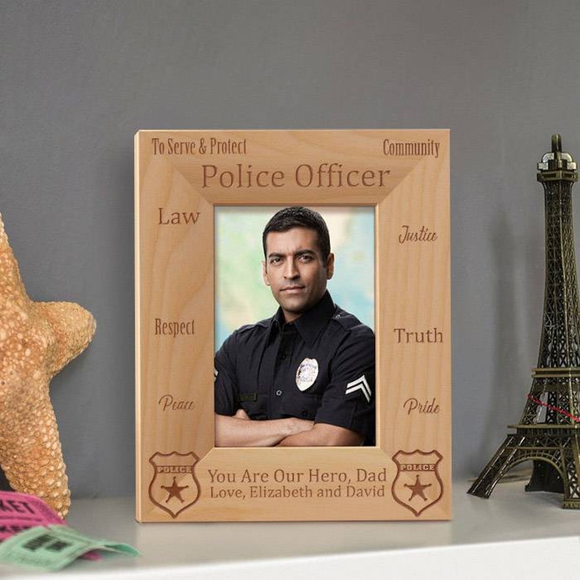 Police Officer Picture Frame Police Picture Frames | Etsy
