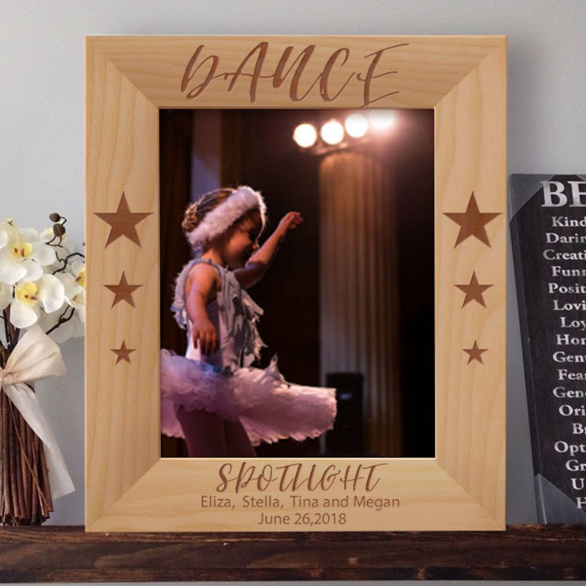 Dance Picture Frames Personalized Picture Frames Wooden | Etsy