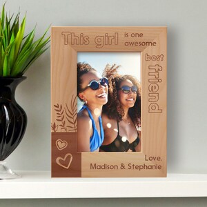 Custom Best Friends Photo Frame, Personalized Photo Frame, Engraved ...