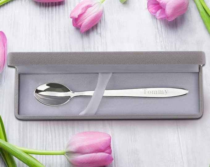 Personalized Baby Spoon and Fork Set - Etsy