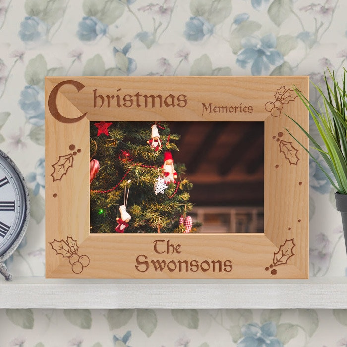 Personalized Christmas Photo Frame, Custom Photo Frame, Memories Photo ...