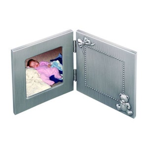 Personalized Hinged Frame, Customized Double Hinged Baby Pictures Frame ...