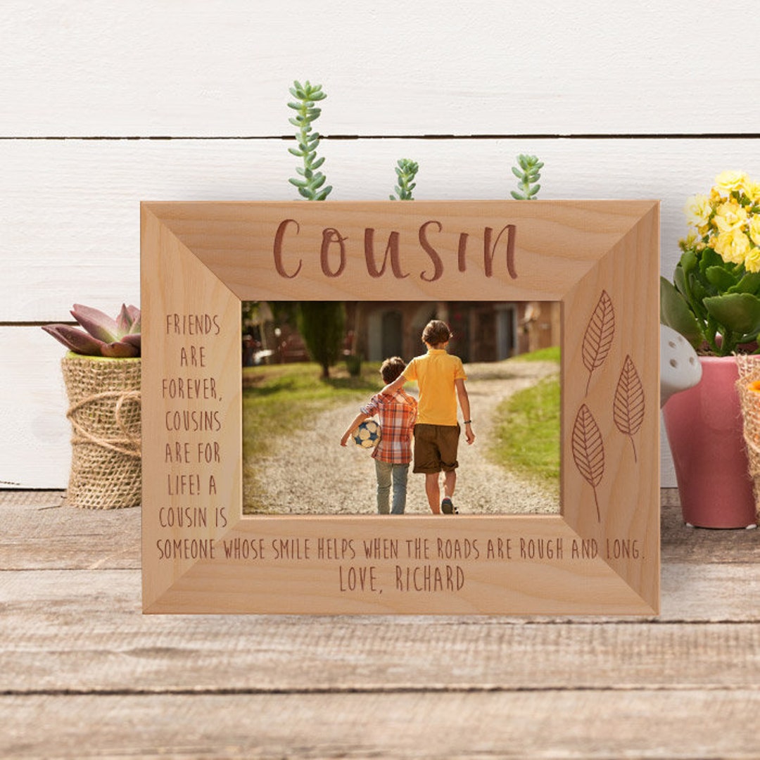 Friends Are Forever Cousins Are for Life Personalized Wooden Frame - Etsy