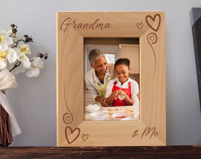 Grandma and Me Frame, Wooden Picture Frames, Grandma Photo Frame ...
