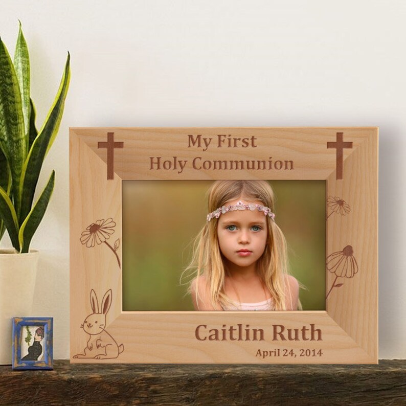 My First Holy Communion, Communion Picture Frame Personalized, Wooden ...