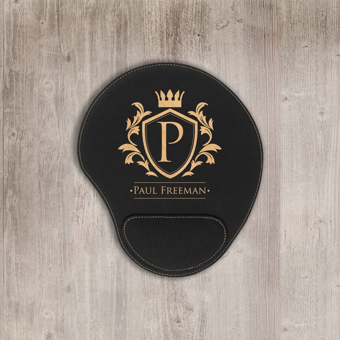 Personalized Mouse Pad, Customized Leather Mousepad, Engraved Unique ...