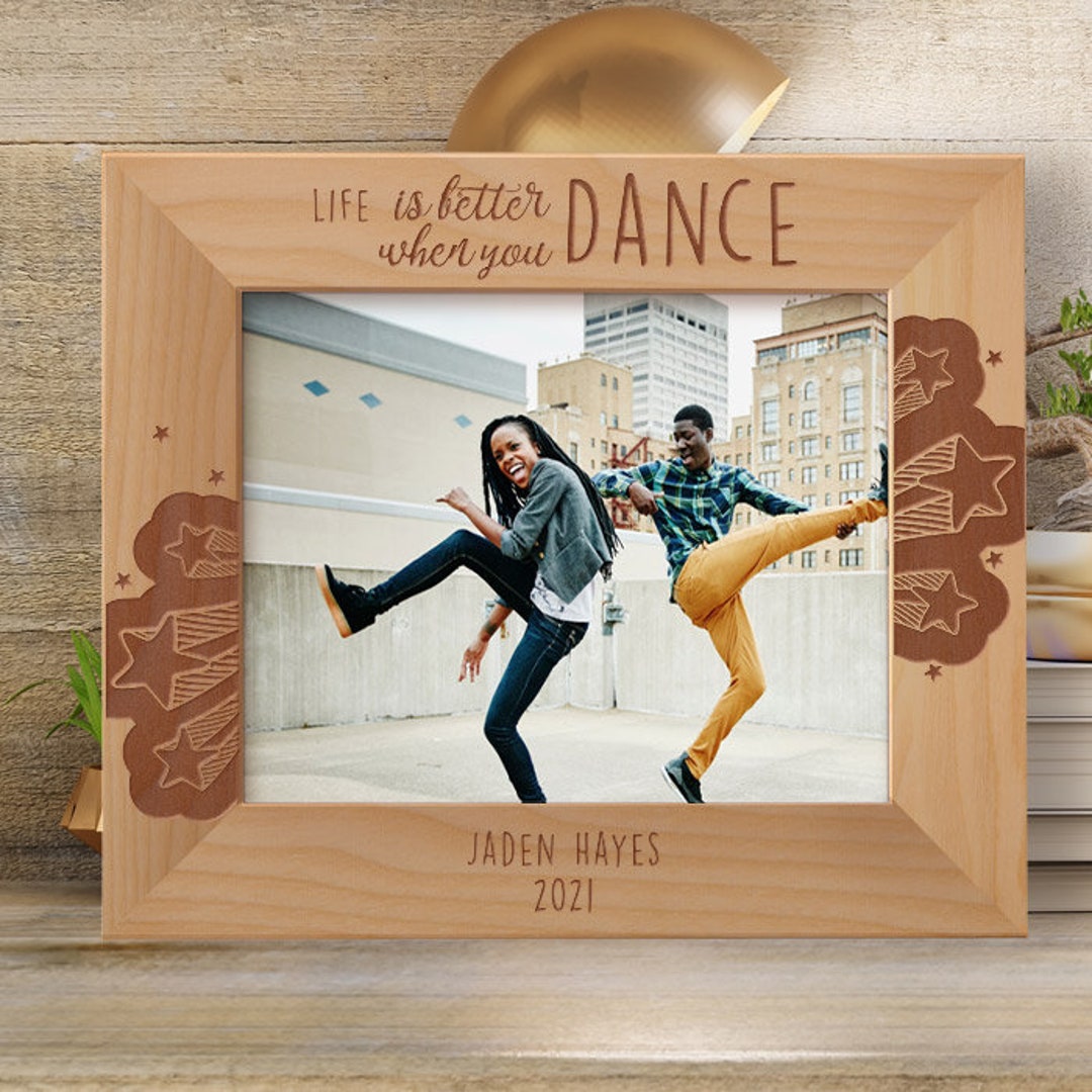 Custom Dance Picture Frame, Personalized Photo Frame, Wooden Picture ...