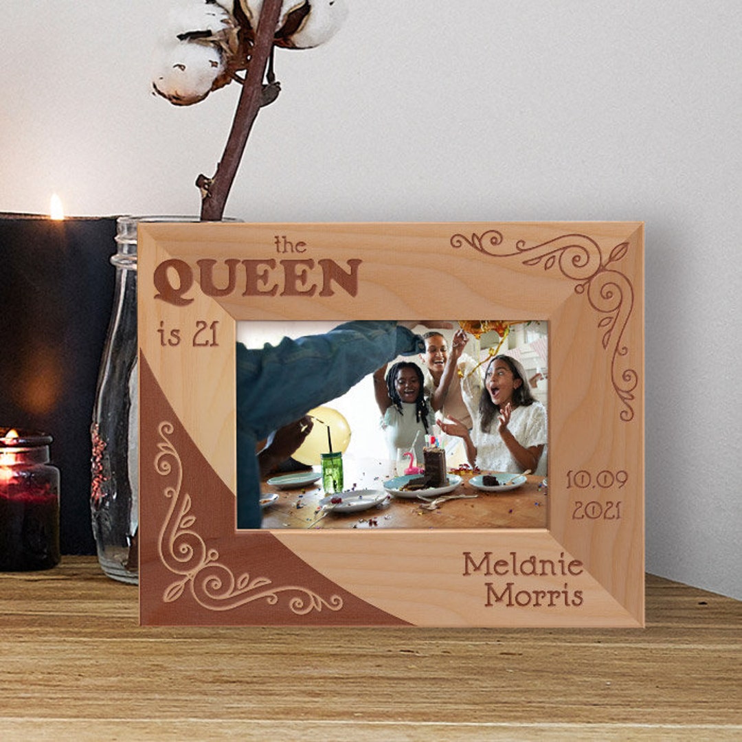 Custom 21st Birthday Photo Frame, Personalized Photo Frame, Engraved ...