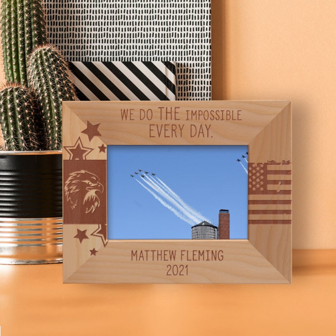 Custom Air Force Picture Frame, Personalized Picture Frame, Engraved ...