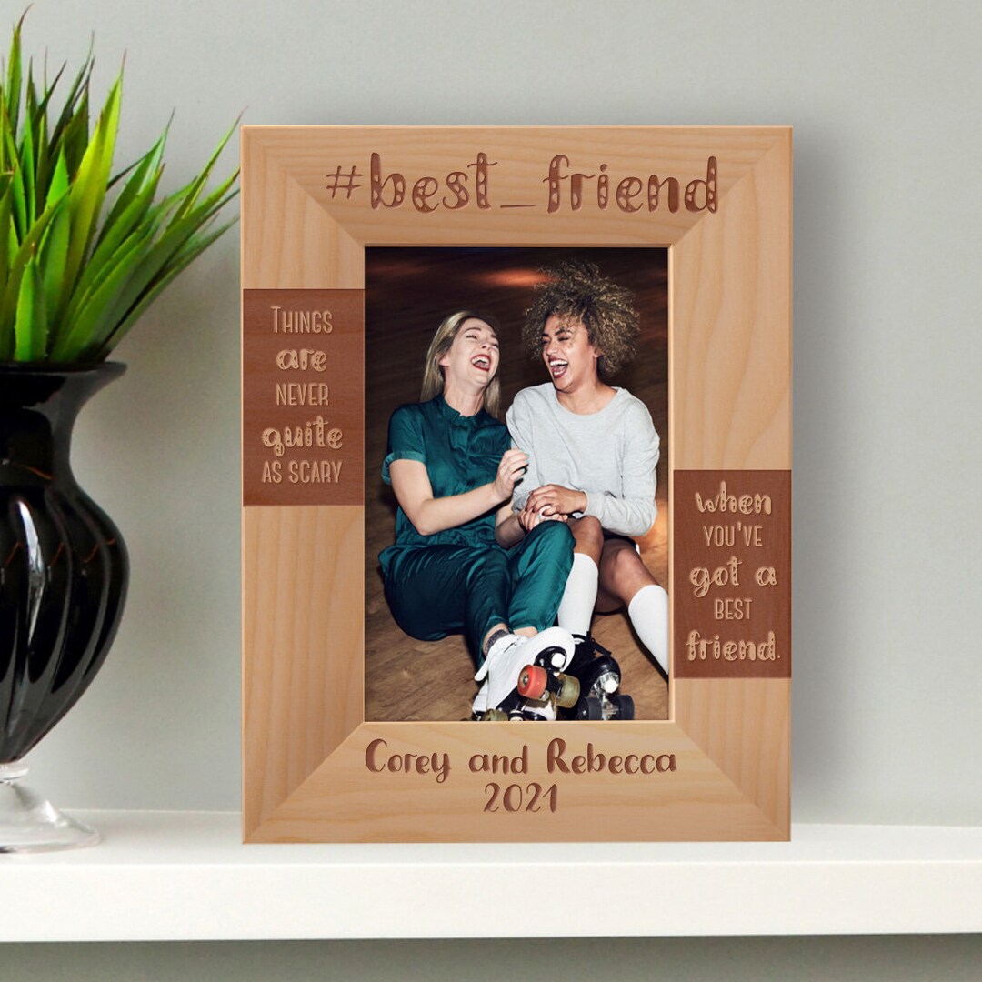 Custom Besties Photo Frame, Personalized Friendship Photo Frame ...