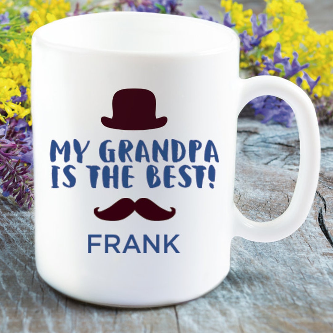Best Grandpa Mug Personalized, Grandpa Coffee Mug, Gift From Grandson ...