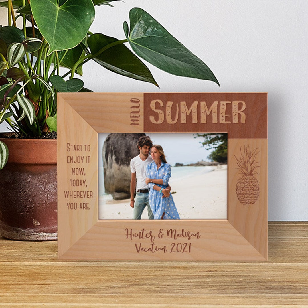 Personalized Vacation Picture Frame, Custom Travelling Photo Frame ...