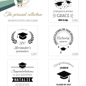 Personalized Graduation Bags, Cotton Drawstring Pouch 3x4, Class of ...