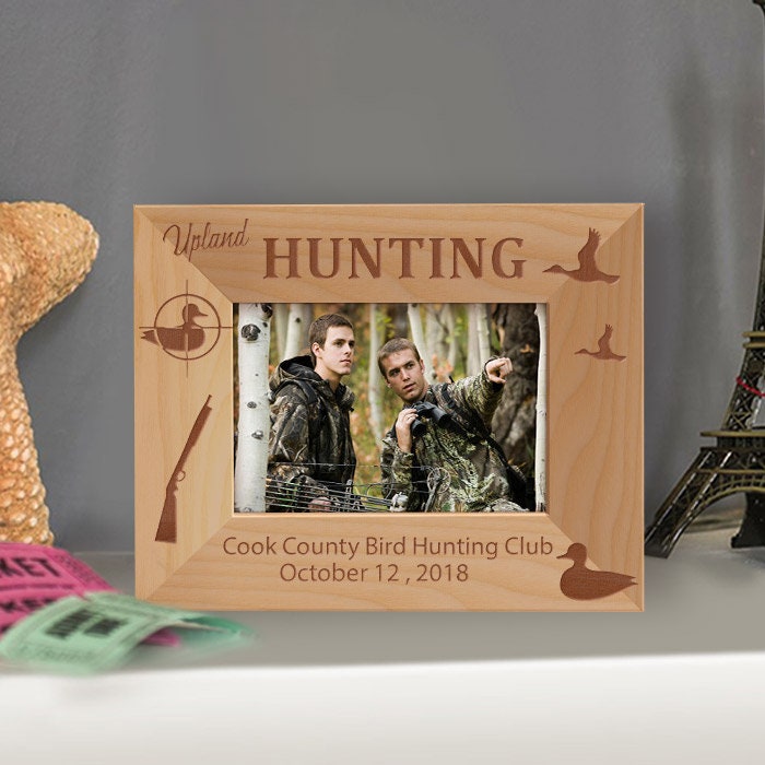 Personalized Upland Hunting Picture Frame, Engraved Photo Frame, Custom ...