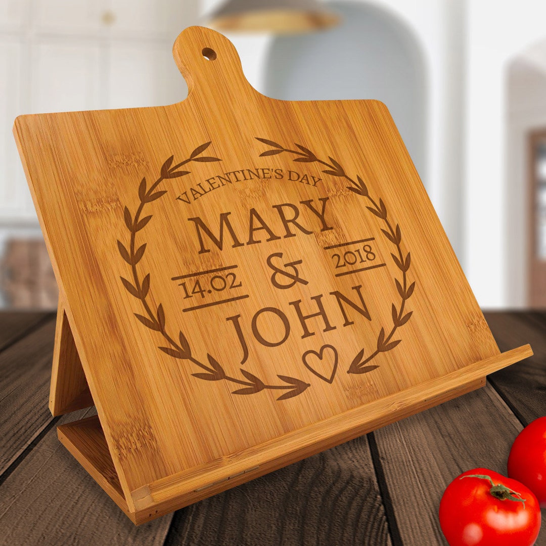 Personalized Valentine's Day Kitchen Easel, Engraved Easel for Couple ...
