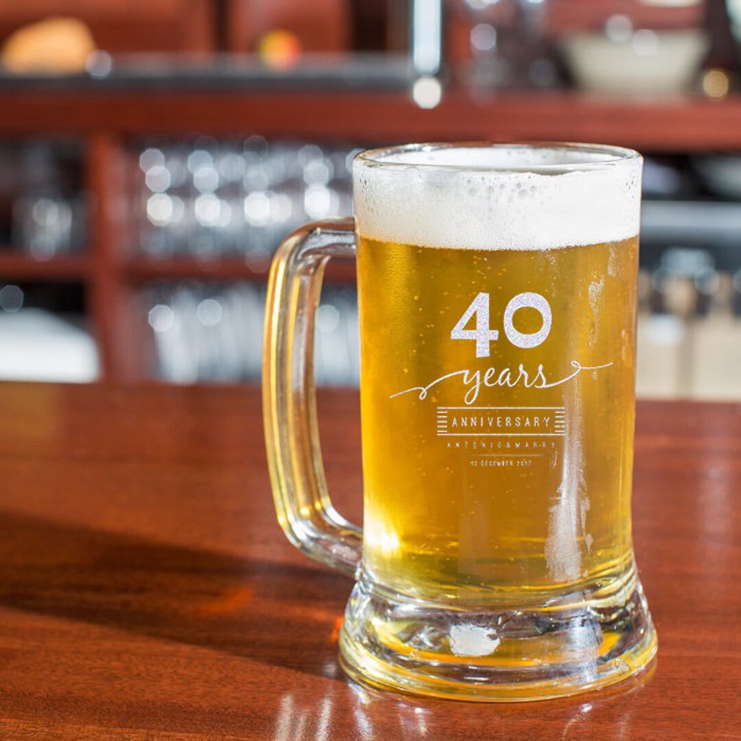 Personalized Beer Mug, Customized Unique Etched Beer Mug, Monogrammed ...