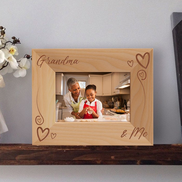 Grandma and Me Frame Wooden Picture Frames Grandma Photo | Etsy
