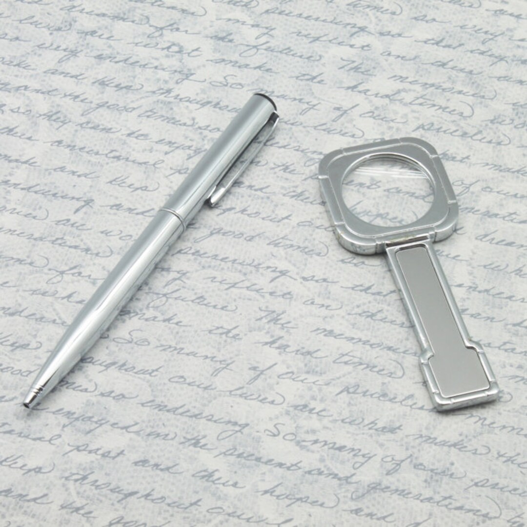 Personalized Pen and Magnifier Desk Accessories, Customized Pen and ...