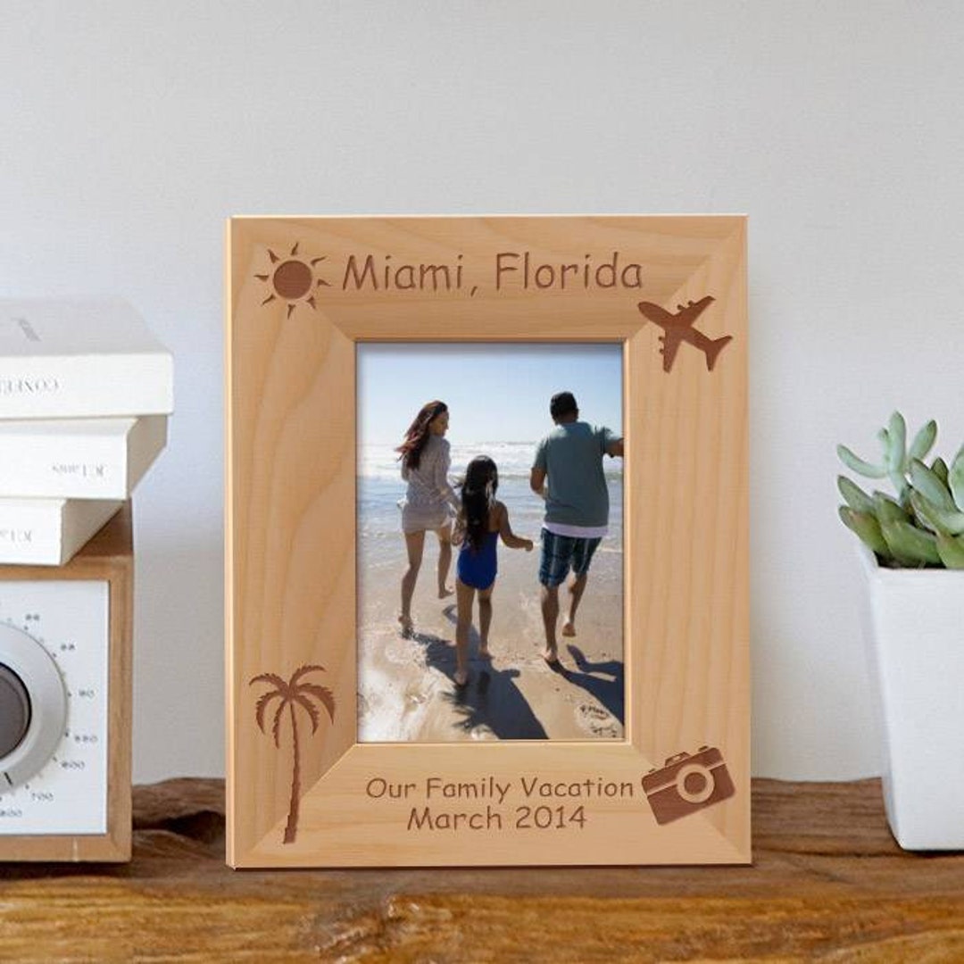 Family Vacation Photo Frame, Our Family Picture Frame, Family Trip ...