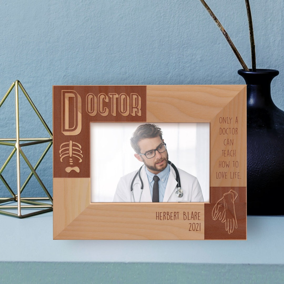 Custom Doctor Photo Frame, Personalized Doctors Day Picture Frame ...