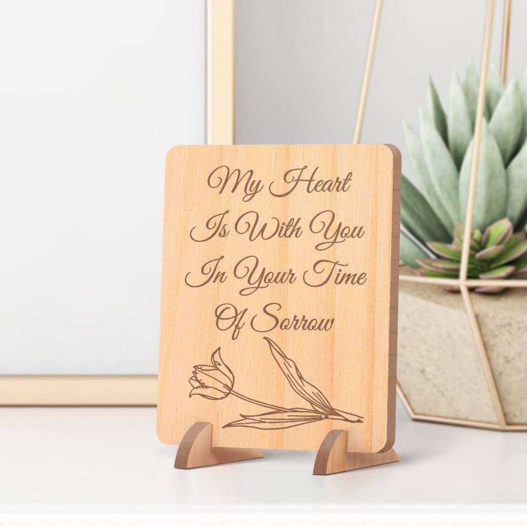 Custom Sympathy Gift, Wooden Memorial Sign, Loss of Loved One, Grieving ...
