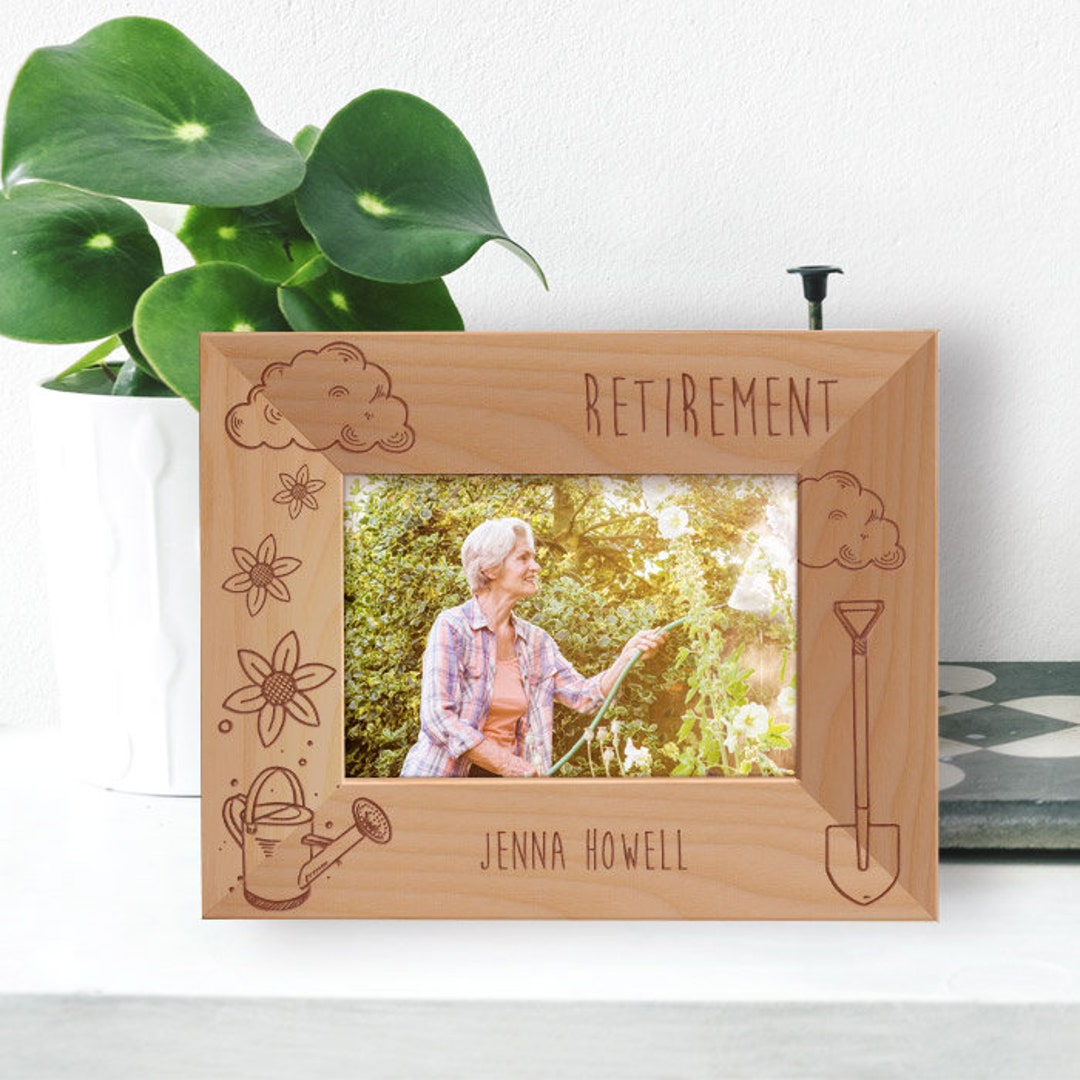 Retirement Personalized Wooden Frame - Etsy