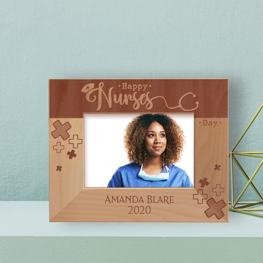 Custom Nurse Picture Frame, Personalized Nurses Day Picture Frame ...