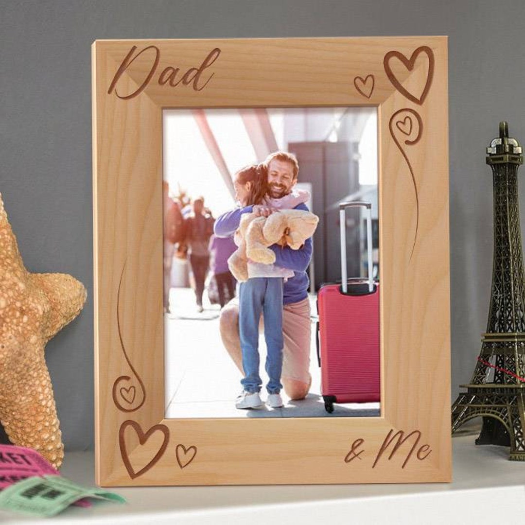 Daddy Photo Frame, Dad and Me Picture Frame, Birthday Gift for Daddy ...