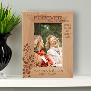Personalized Friends Forever Photo Frame, Custom Never Apart Picture ...