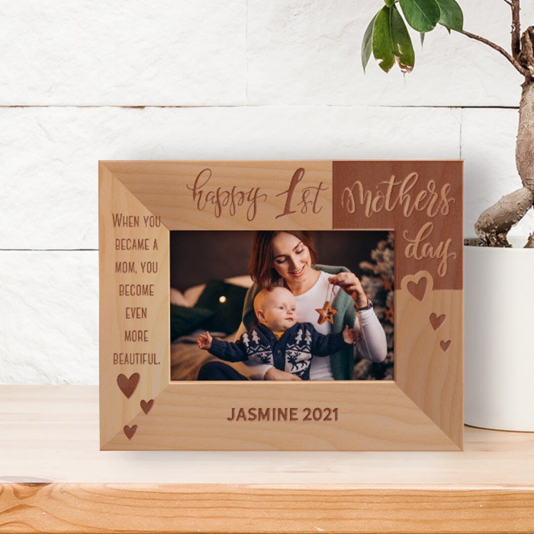 Custom Best Mom Picture Frame, Personalized Mothers Day Photo Frame ...
