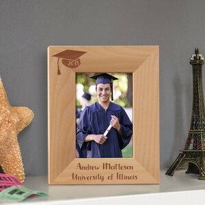 Personalized Graduation Photo Frame, Custom Diploma Photo Frame ...