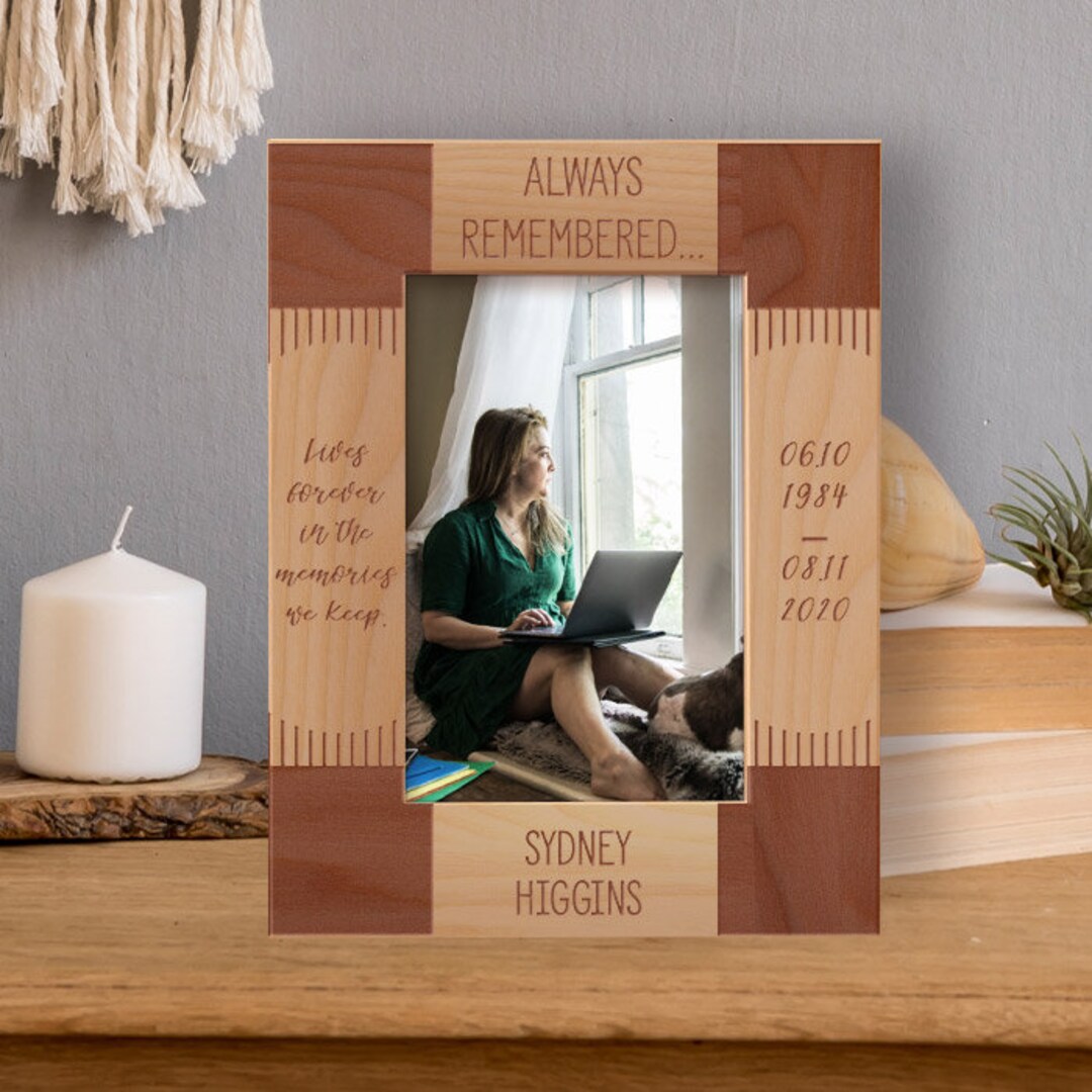Lives Forever in the Memories We Keep Personalized Wooden Frame - Etsy