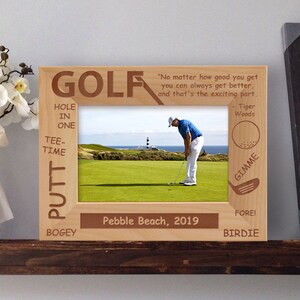 Golf Picture Frame, Personalized Picture Frames, Wooden Picture Frames ...