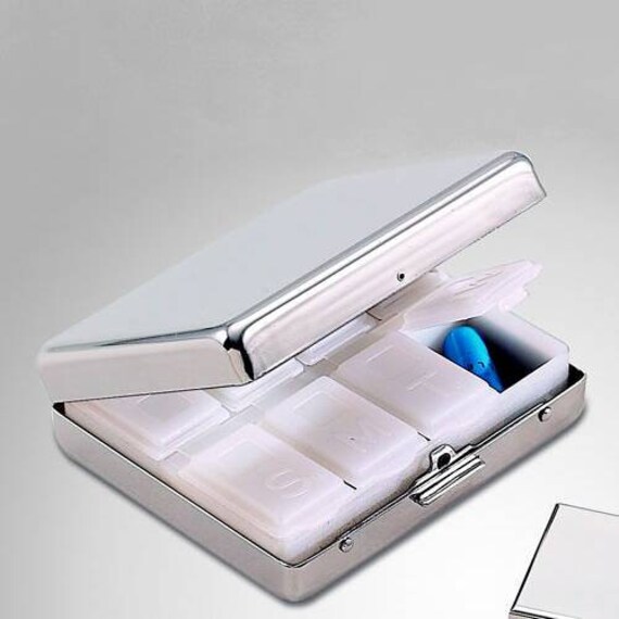 Personalized Pill Box Engraved Medication Box Monogram Pill | Etsy