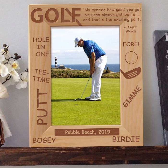 Golf Picture Frame Personalized Picture Frames Wooden | Etsy