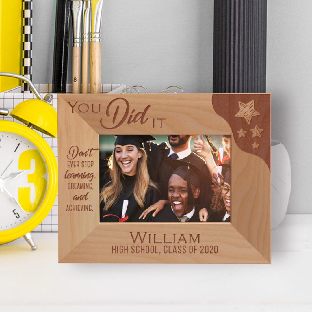 Personalized Graduation Photo Frame, Custom Frame, Engraved Photo Frame ...