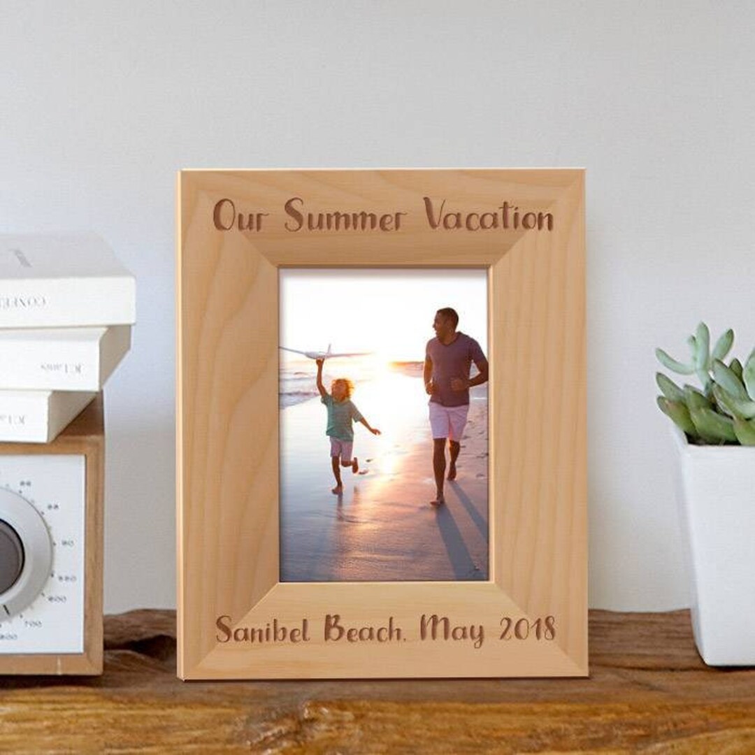 Custom Vacation Picture Frame, Personalized Summer Vacation Frame ...